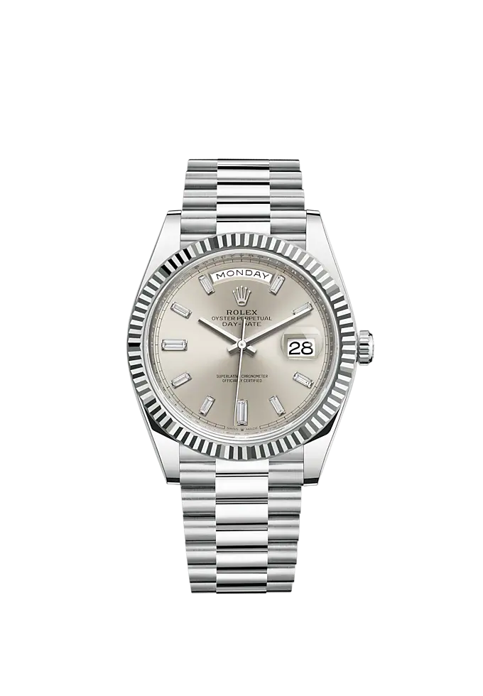 Rolex Day-Date, 40mm, Platinum, Ref# 228236-0002 – Luxe Watchy